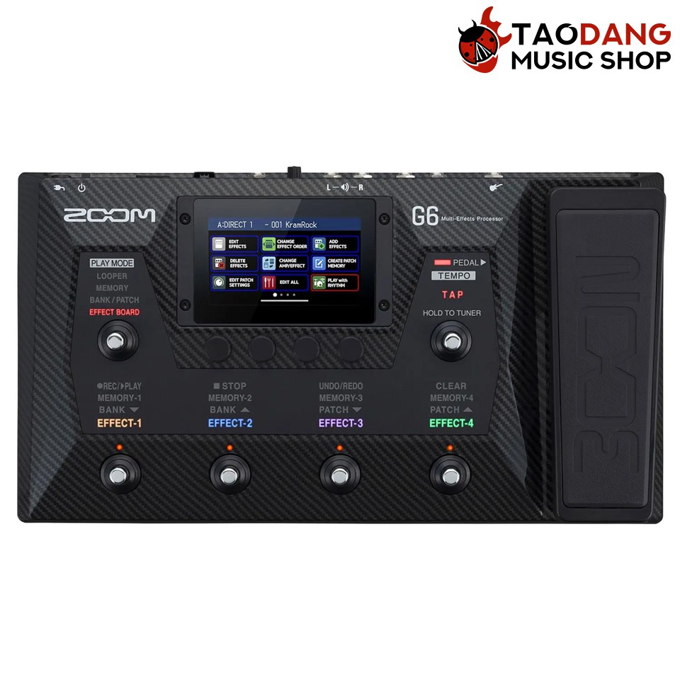เอฟเฟคกีต้าร์ไฟฟ้า Zoom G6 - เต่าแดง