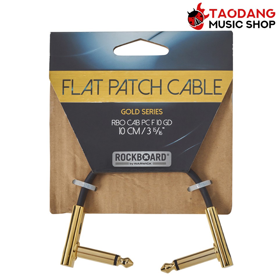 ขายสายสัญญาณ RockBoard Flat Patch Cable Gold 10 CM พร้อมส่วนลดพิเศษ ส่งด่วนทั่วไทย l เต่าแดง
