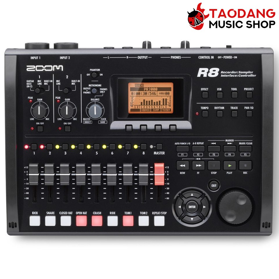 เครื่องบันทึกเสียง Zoom R8 - เต่าแดง