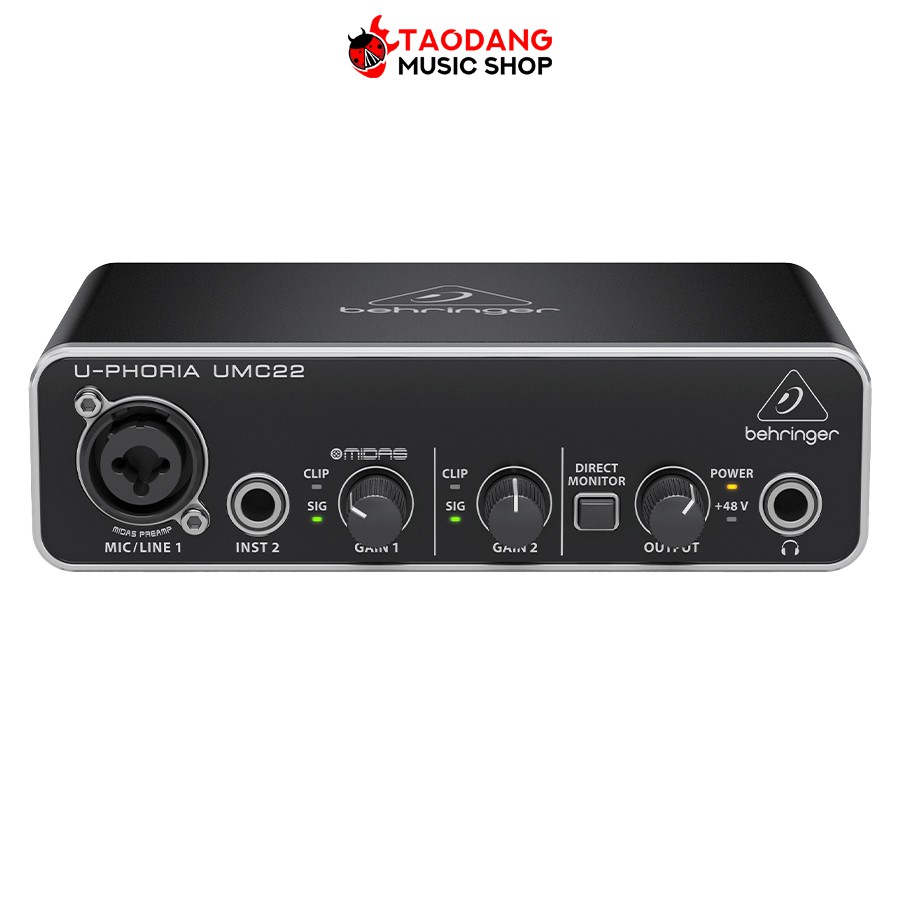 ออดิโออินเตอร์เฟส Behringer รุ่น UMC2 - เต่าแดง