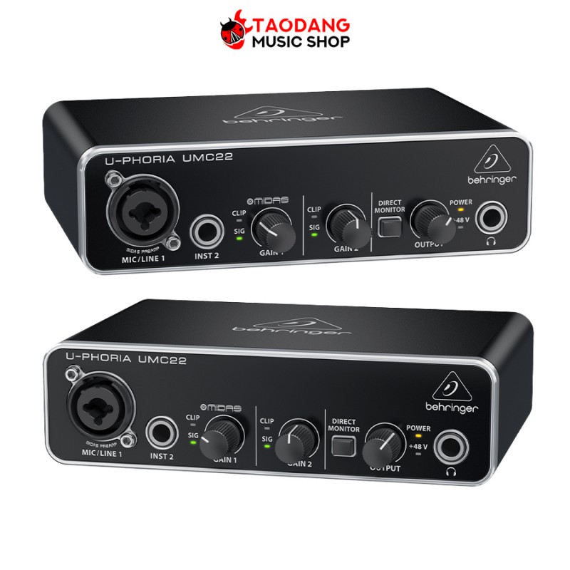 ออดิโออินเตอร์เฟส Behringer รุ่น UMC2 - เต่าแดง