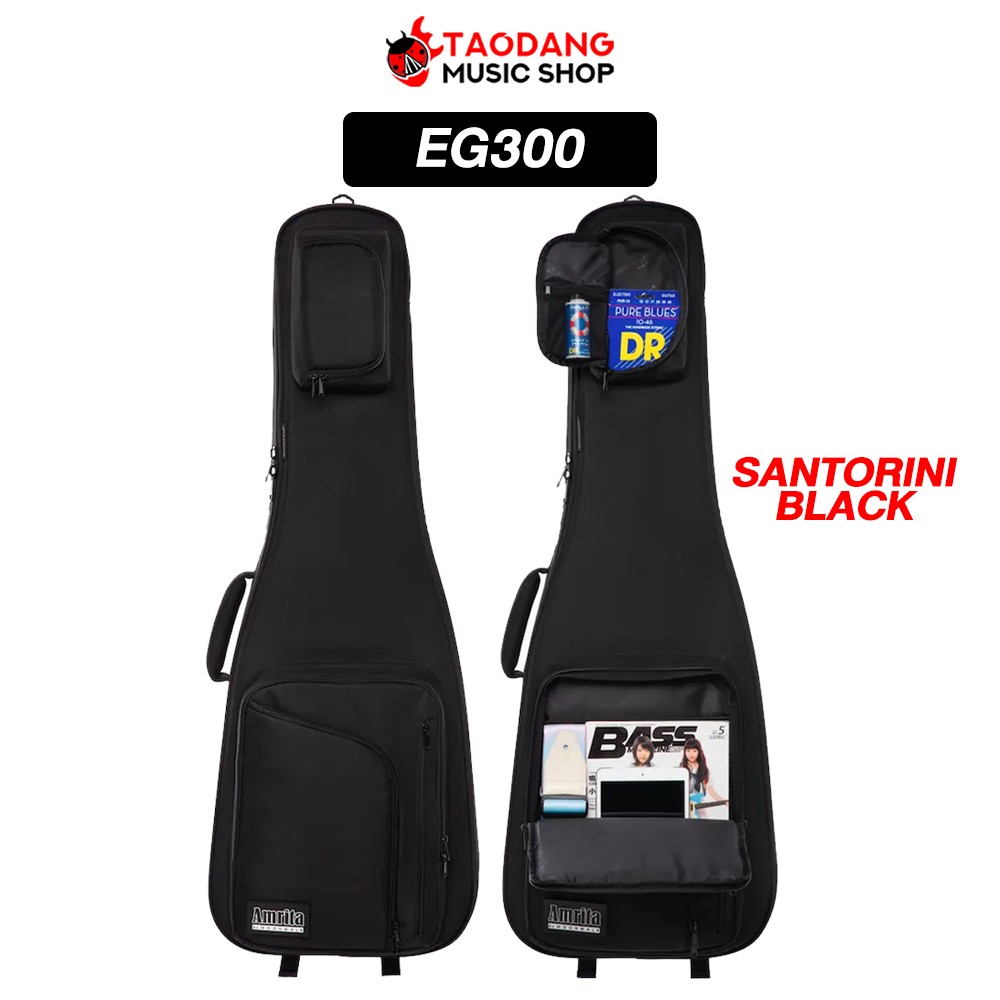 กระเป๋ากีต้าร์ไฟฟ้า Moonwalk EG300 สี Santorini Black - เต่าแดง