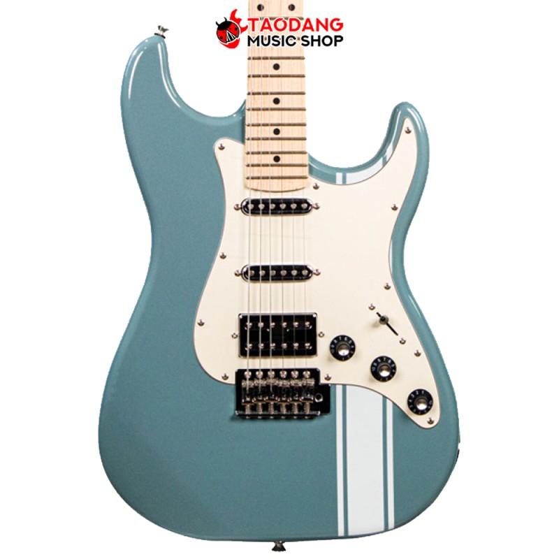Kazuki ZEN Series Ash Green Blue Gray Stripe Electric Guitar | Taodang