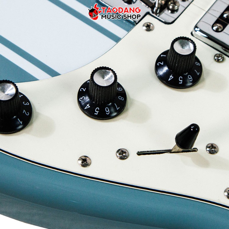 กีต้าร์ไฟฟ้า Kazuki ZEN Series Ash Green Blue Gray Stripe 0%| เต่าแดง