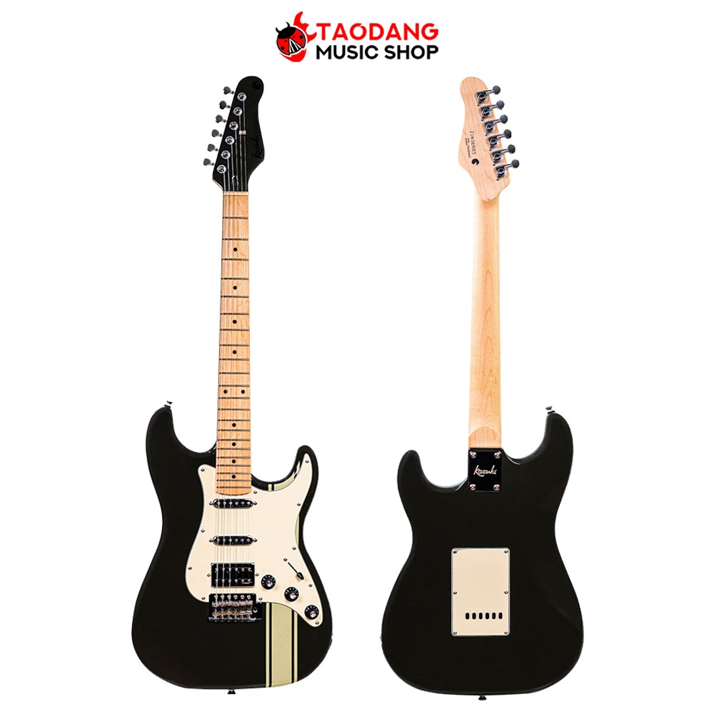 Kazuki ZEN Series Yellowish Green Brown Stripe Electric Guitar|Taodang