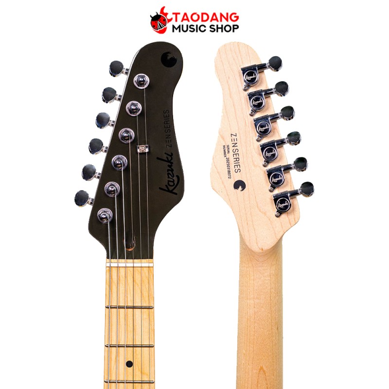 Kazuki ZEN Series Yellowish Green Brown Stripe Electric Guitar|Taodang