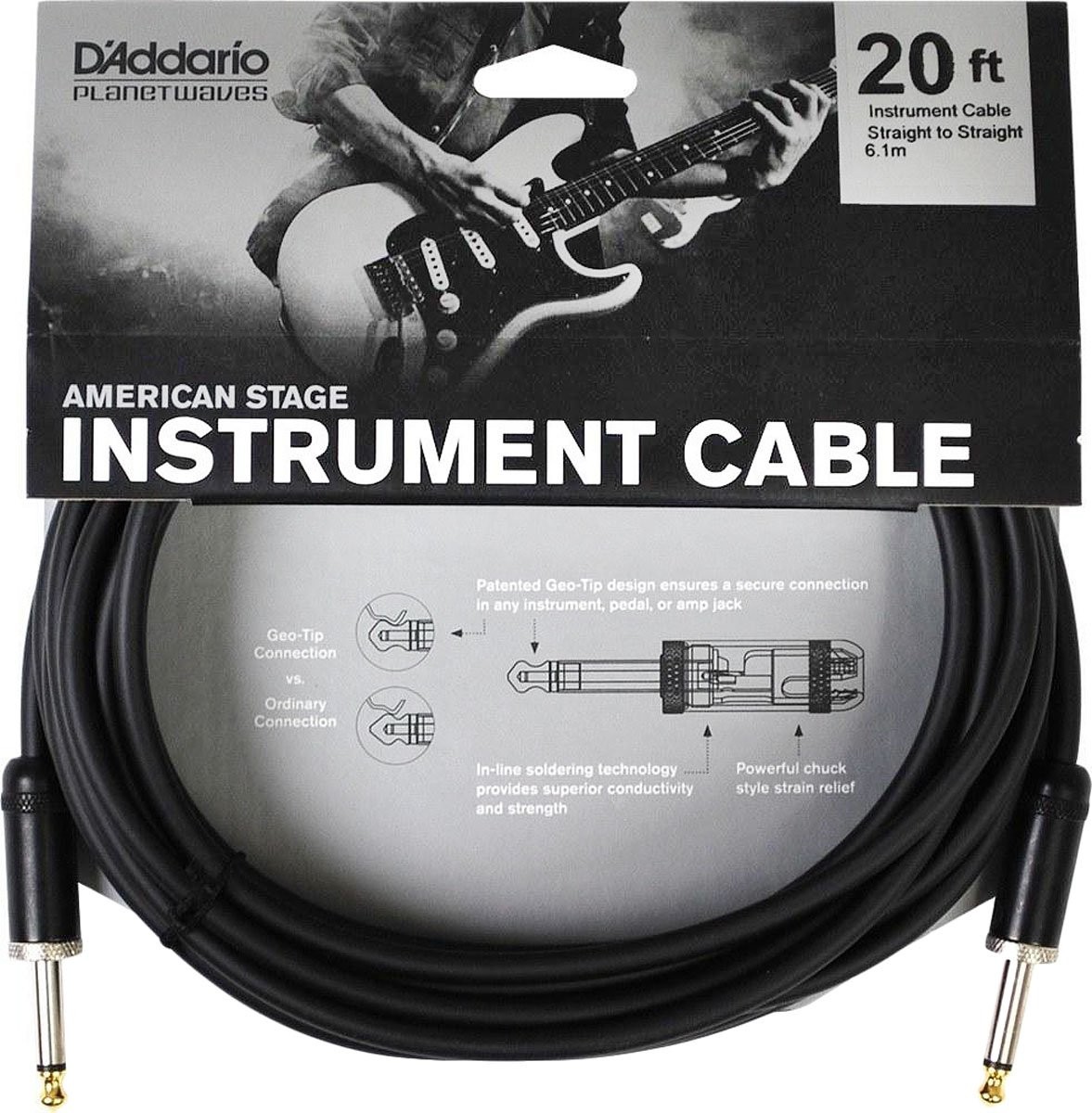 Planet Waves American Stage Instrument Cable 20 feet